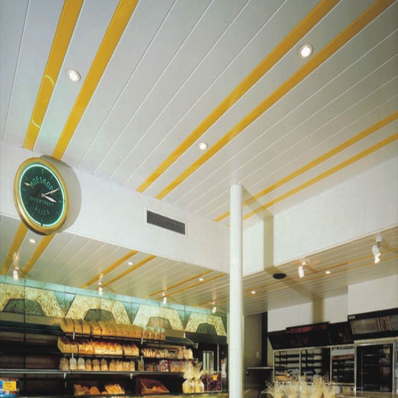 C Strip Aluminium Metal Ceiling Ukuran Disesuaikan Dan Warna Tinggi 16mm